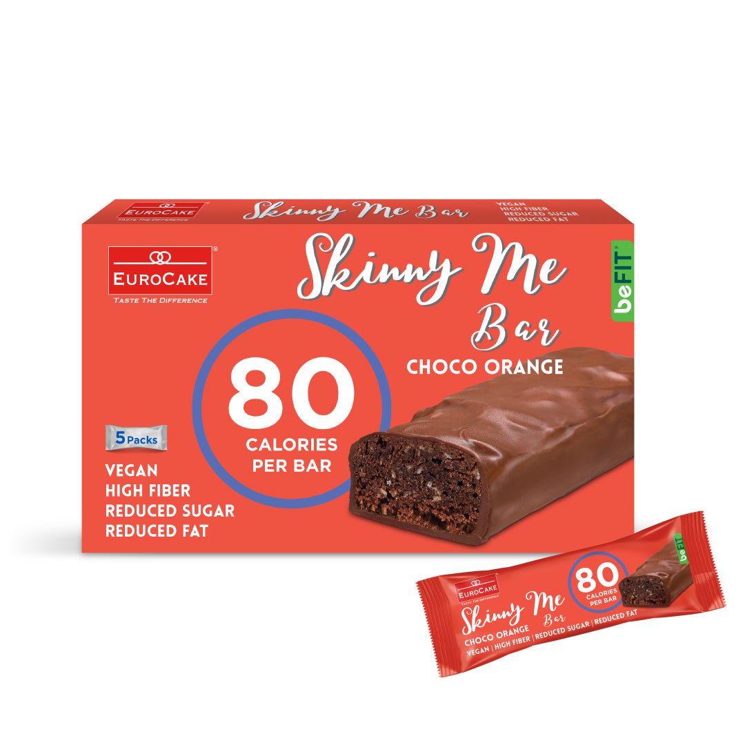 Eurocake's SkinnyMe Choco Orange Bars (5 Packs per box) | Dofreeze LLC