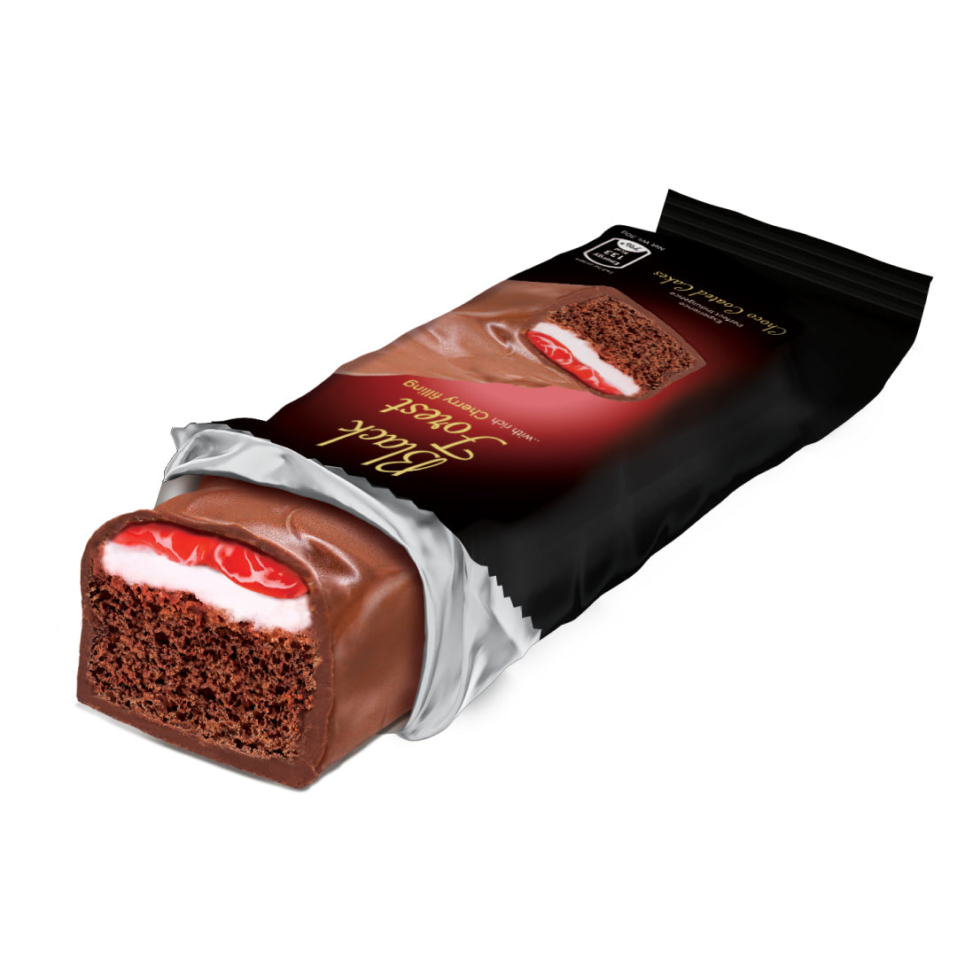 Eurocake Premium Black Forest Choco Coated Cake | Dofreeze LLC