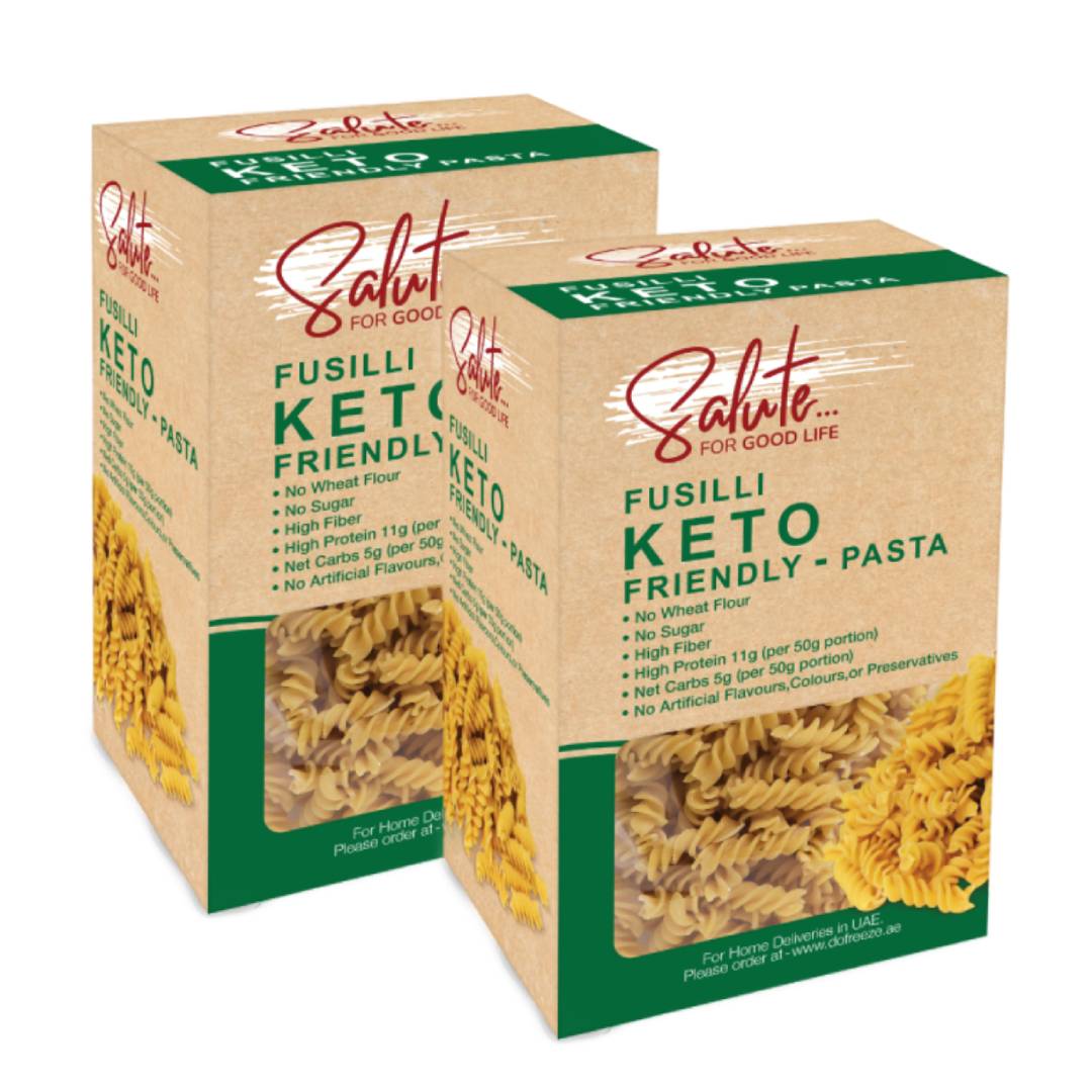 Keto Pasta | Salute Keto Low Carb Fusilli Pasta | Dofreeze | Dofreeze LLC